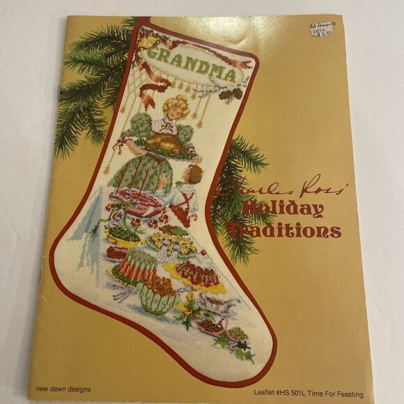 New Dawn Designs | Office | Vtg Charles Ross Cross Stitch Christmas ...